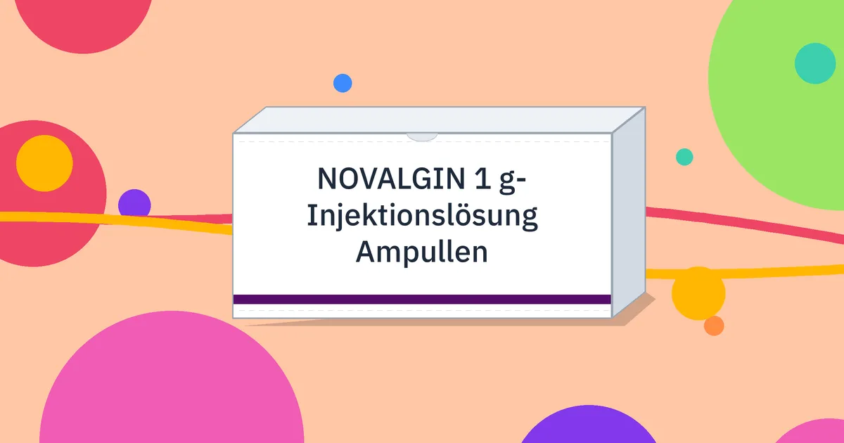 Symbolbild: Packung mit der Aufschrift NOVALGIN 1 g-Injektionslösung Ampullen (PZN 00731465) – Verfügbarkeit und Bezug in Apotheken in Frankfurt am Main