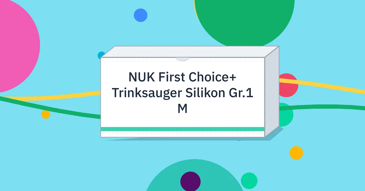 Symbolbild: Packung mit der Aufschrift NUK First Choice+ Trinksauger Silikon Gr.1 M (PZN 09121538) – Verfügbarkeit und Bezug in Apotheken in Frankfurt am Main