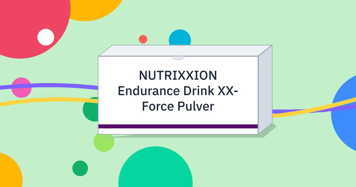 Symbolbild: Packung mit der Aufschrift NUTRIXXION Endurance Drink XX-Force Pulver (PZN 14213231) – Verfügbarkeit und Bezug in Apotheken in Frankfurt am Main