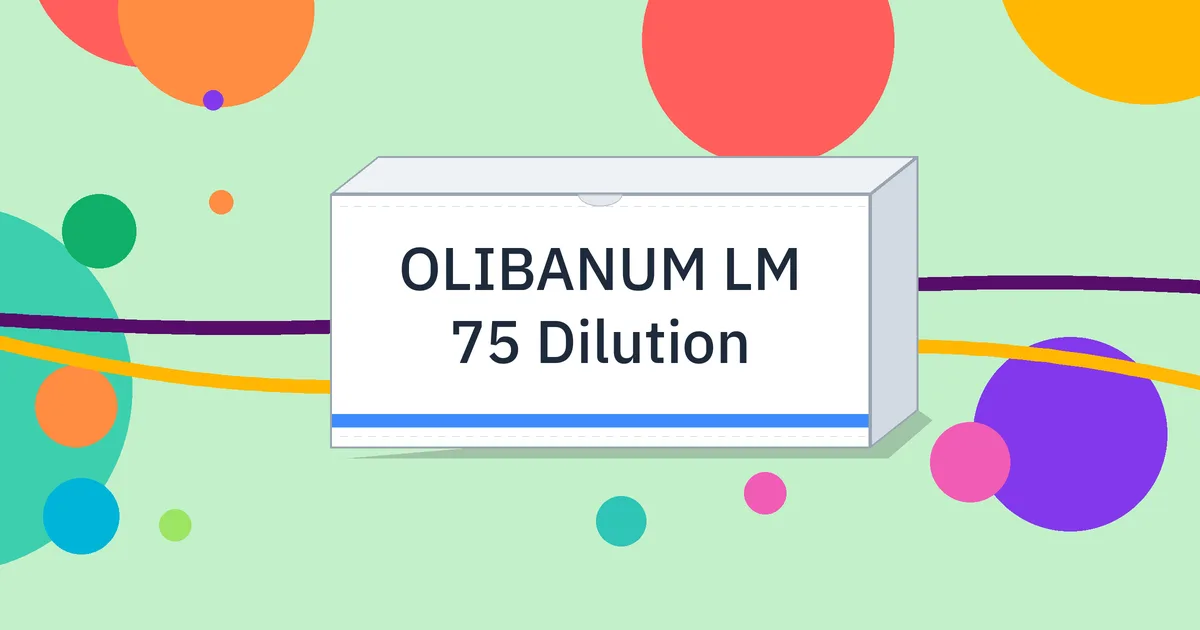 Symbolbild: Packung mit der Aufschrift OLIBANUM LM 75 Dilution (PZN 12971944) – Verfügbarkeit und Bezug in Apotheken in Frankfurt am Main