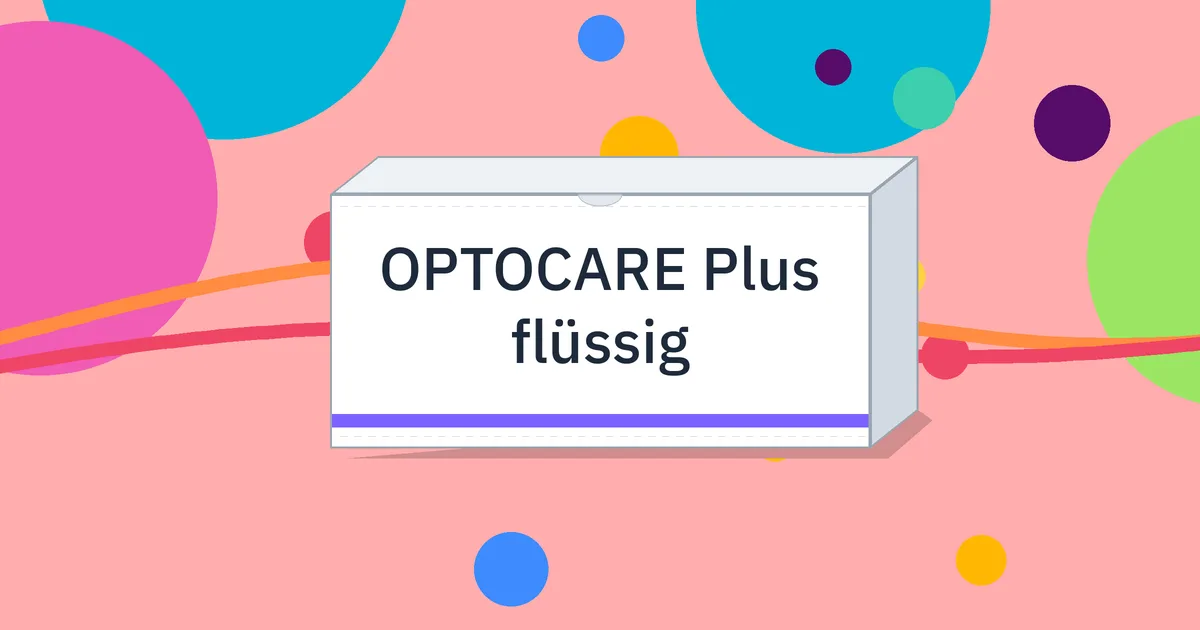 Symbolbild: Packung mit der Aufschrift OPTOCARE Plus flüssig (PZN 01028845) – Verfügbarkeit und Bezug in Apotheken in Frankfurt am Main