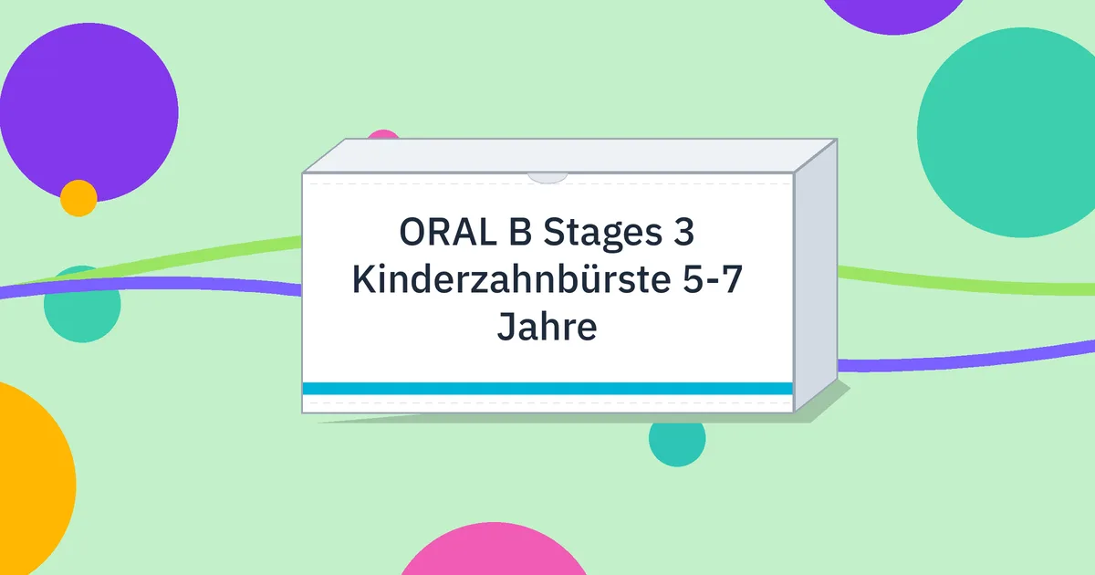 Symbolbild: Packung mit der Aufschrift ORAL B Stages 3 Kinderzahnbürste 5-7 Jahre (PZN 02247650) – Verfügbarkeit und Bezug in Apotheken in Frankfurt am Main