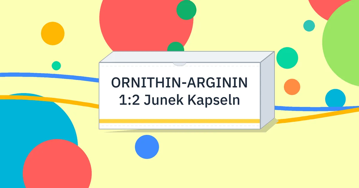 Symbolbild: Packung mit der Aufschrift ORNITHIN-ARGININ 1:2 Junek Kapseln (PZN 00985295) – Verfügbarkeit und Bezug in Apotheken in Frankfurt am Main