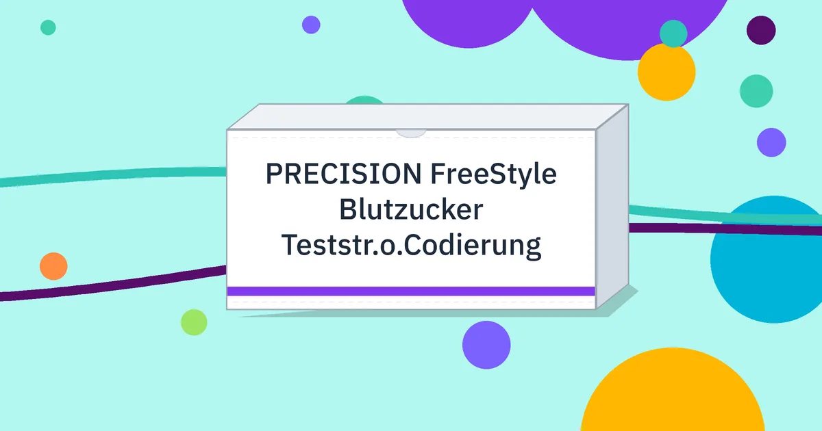 Symbolbild: Packung mit der Aufschrift PRECISION FreeStyle Blutzucker Teststr.o.Codierung (PZN 09489178) – Verfügbarkeit und Bezug in Apotheken in Frankfurt am Main