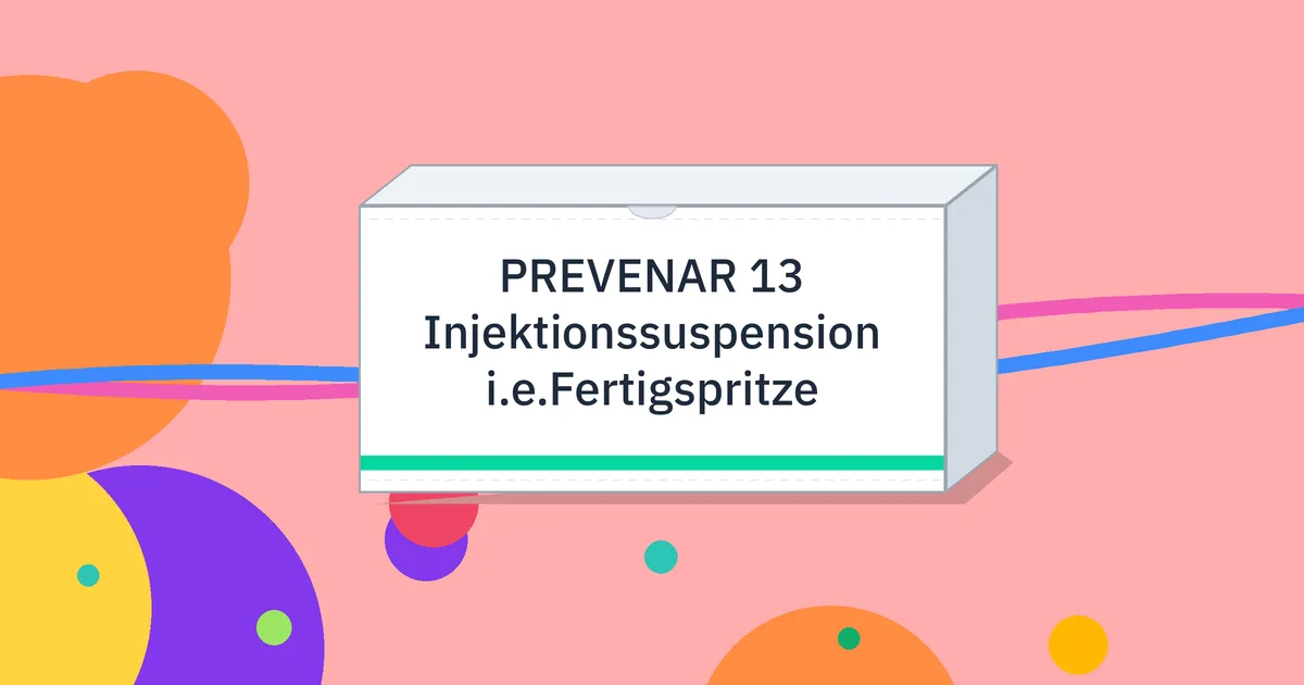 Symbolbild: Packung mit der Aufschrift PREVENAR 13 Injektionssuspension i.e.Fertigspritze (PZN 16022908) – Verfügbarkeit und Bezug in Apotheken in Frankfurt am Main