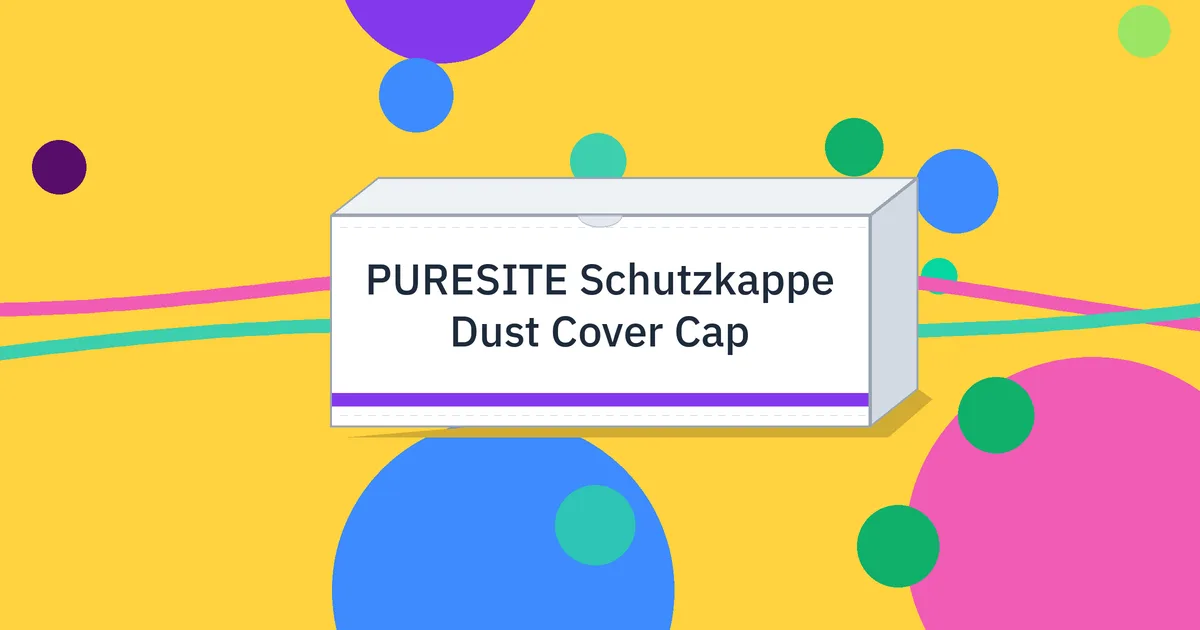 Symbolbild: Packung mit der Aufschrift PURESITE Schutzkappe Dust Cover Cap (PZN 19372193) – Verfügbarkeit und Bezug in Apotheken in Frankfurt am Main