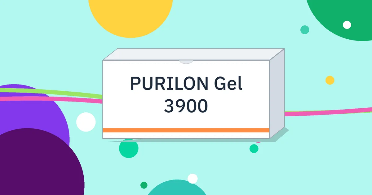 Symbolbild: Packung mit der Aufschrift PURILON Gel 3900 (PZN 17155178) – Verfügbarkeit und Bezug in Apotheken in Frankfurt am Main