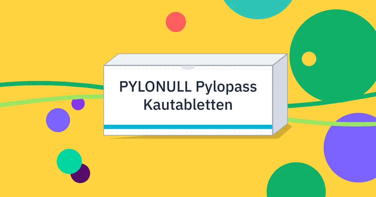Symbolbild: Packung mit der Aufschrift PYLONULL Pylopass Kautabletten (PZN 18298922) – Verfügbarkeit und Bezug in Apotheken in Frankfurt am Main