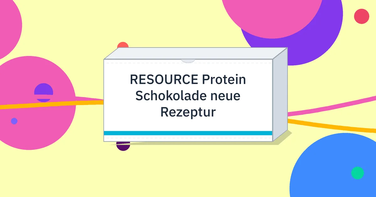 Symbolbild: Packung mit der Aufschrift RESOURCE Protein Schokolade neue Rezeptur (PZN 12738171) – Verfügbarkeit und Bezug in Apotheken in Frankfurt am Main