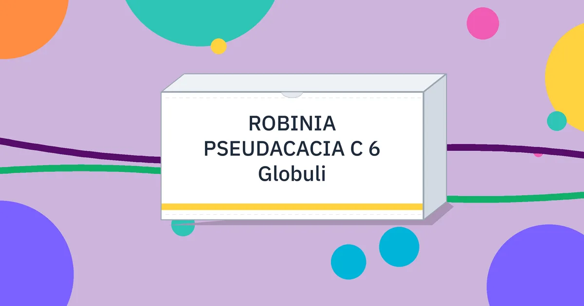 Symbolbild: Packung mit der Aufschrift ROBINIA PSEUDACACIA C 6 Globuli (PZN 19715121) – Verfügbarkeit und Bezug in Apotheken in Frankfurt am Main