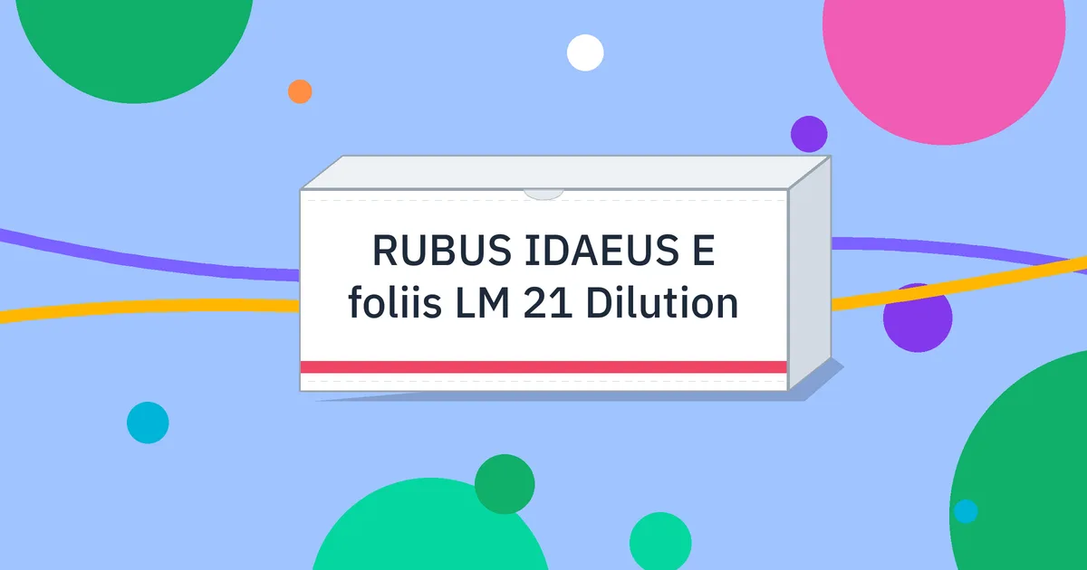Symbolbild: Packung mit der Aufschrift RUBUS IDAEUS E foliis LM 21 Dilution (PZN 13681846) – Verfügbarkeit und Bezug in Apotheken in Frankfurt am Main