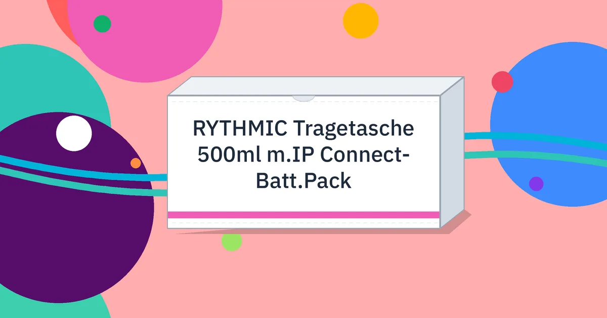 Symbolbild: Packung mit der Aufschrift RYTHMIC Tragetasche 500ml m.IP Connect-Batt.Pack (PZN 17865299) – Verfügbarkeit und Bezug in Apotheken in Frankfurt am Main