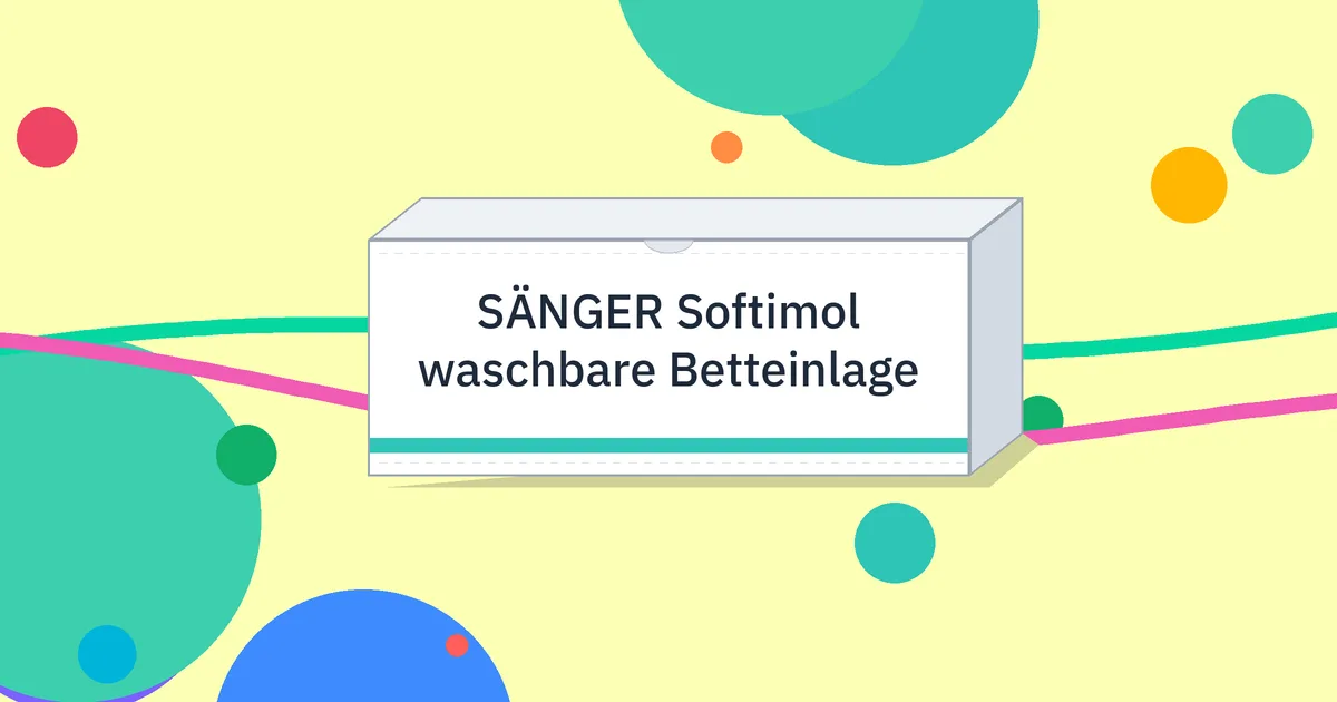 Symbolbild: Packung mit der Aufschrift SÄNGER Softimol waschbare Betteinlage (PZN 07423324) – Verfügbarkeit und Bezug in Apotheken in Frankfurt am Main