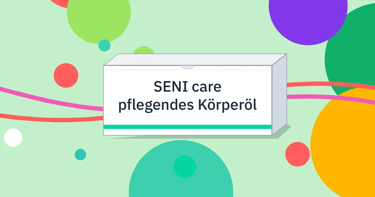Symbolbild: Packung mit der Aufschrift SENI care pflegendes Körperöl (PZN 15743178) – Verfügbarkeit und Bezug in Apotheken in Frankfurt am Main