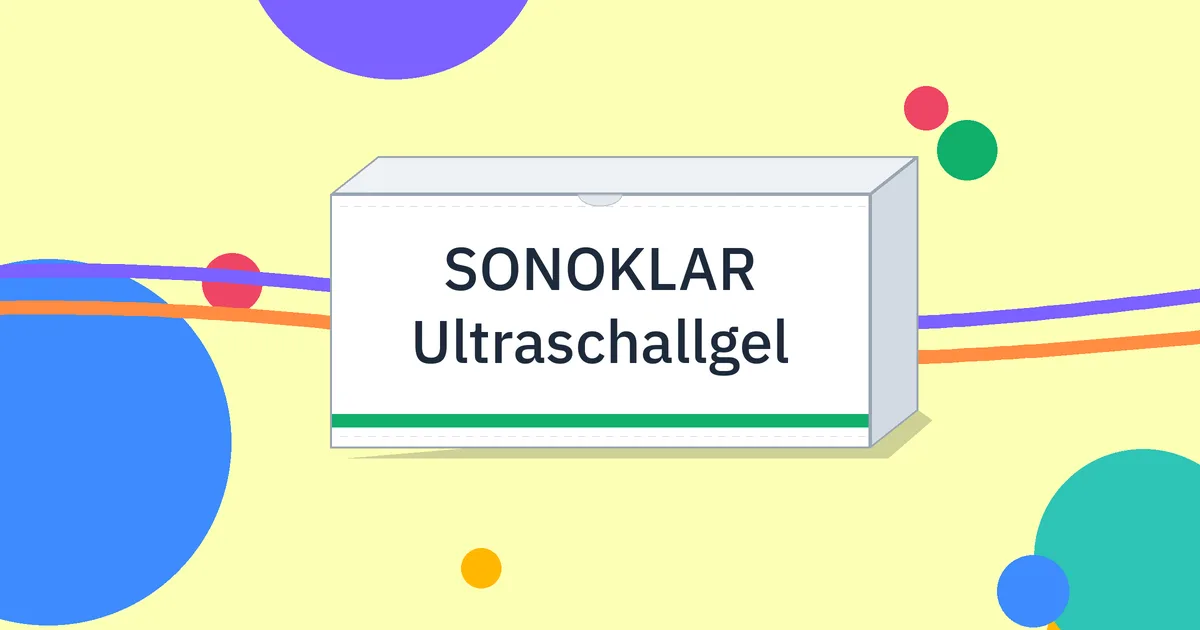 Symbolbild: Packung mit der Aufschrift SONOKLAR Ultraschallgel (PZN 19200836) – Verfügbarkeit und Bezug in Apotheken in Frankfurt am Main