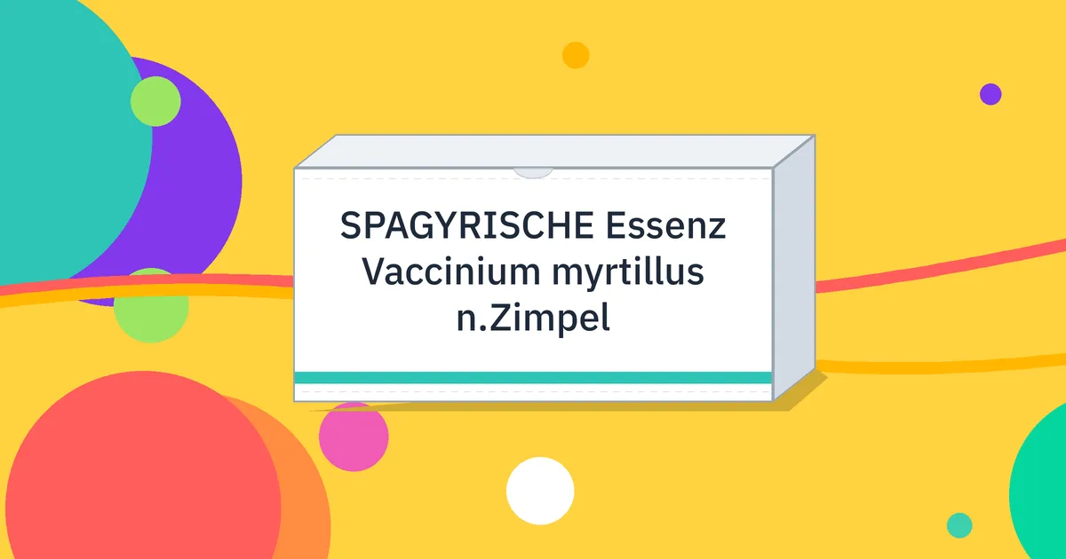 Symbolbild: Packung mit der Aufschrift SPAGYRISCHE Essenz Vaccinium myrtillus n.Zimpel (PZN 00918086) – Verfügbarkeit und Bezug in Apotheken in Frankfurt am Main
