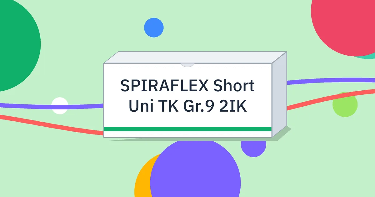 Symbolbild: Packung mit der Aufschrift SPIRAFLEX Short Uni TK Gr.9 2IK (PZN 14002801) – Verfügbarkeit und Bezug in Apotheken in Frankfurt am Main