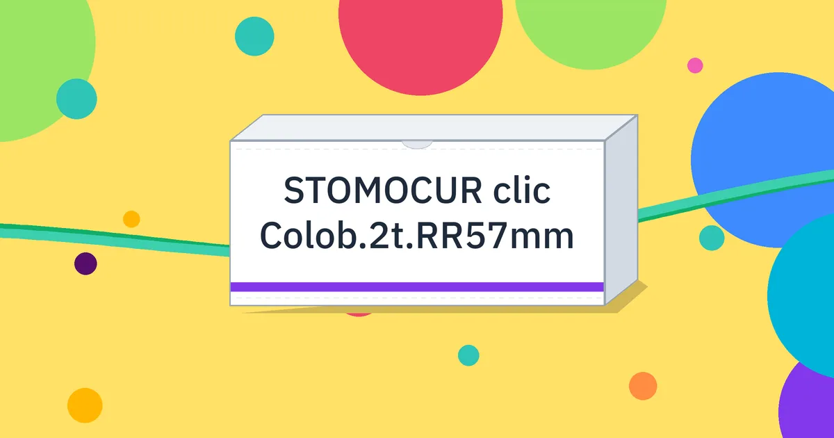Symbolbild: Packung mit der Aufschrift STOMOCUR clic Colob.2t.RR57mm (PZN 18238759) – Verfügbarkeit und Bezug in Apotheken in Frankfurt am Main