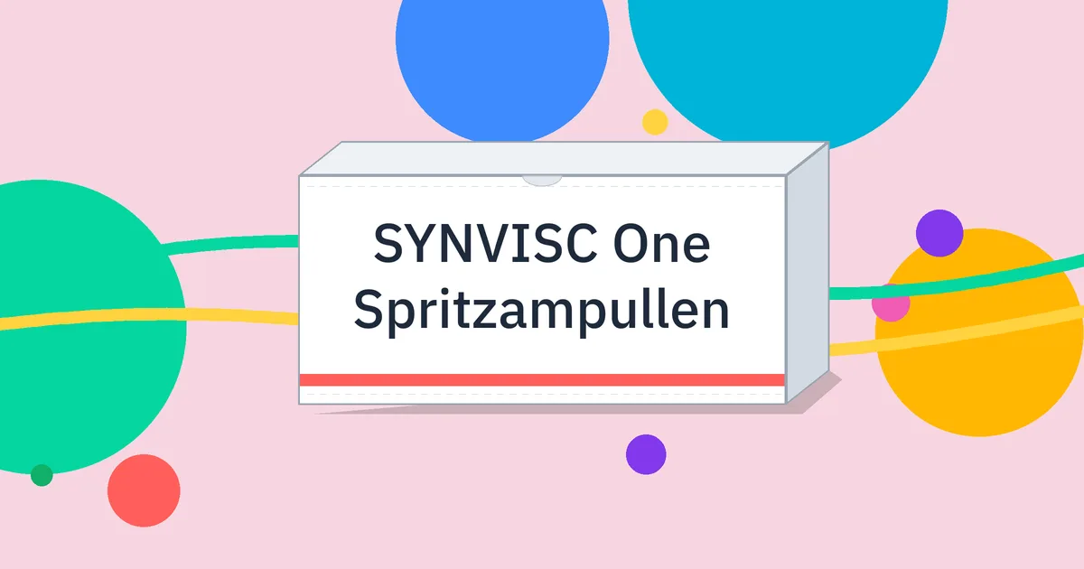Symbolbild: Packung mit der Aufschrift SYNVISC One Spritzampullen (PZN 16956462) – Verfügbarkeit und Bezug in Apotheken in Frankfurt am Main