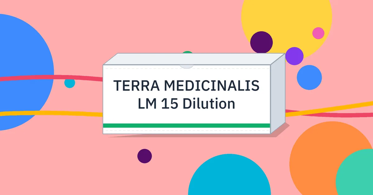 Symbolbild: Packung mit der Aufschrift TERRA MEDICINALIS LM 15 Dilution (PZN 13217132) – Verfügbarkeit und Bezug in Apotheken in Frankfurt am Main