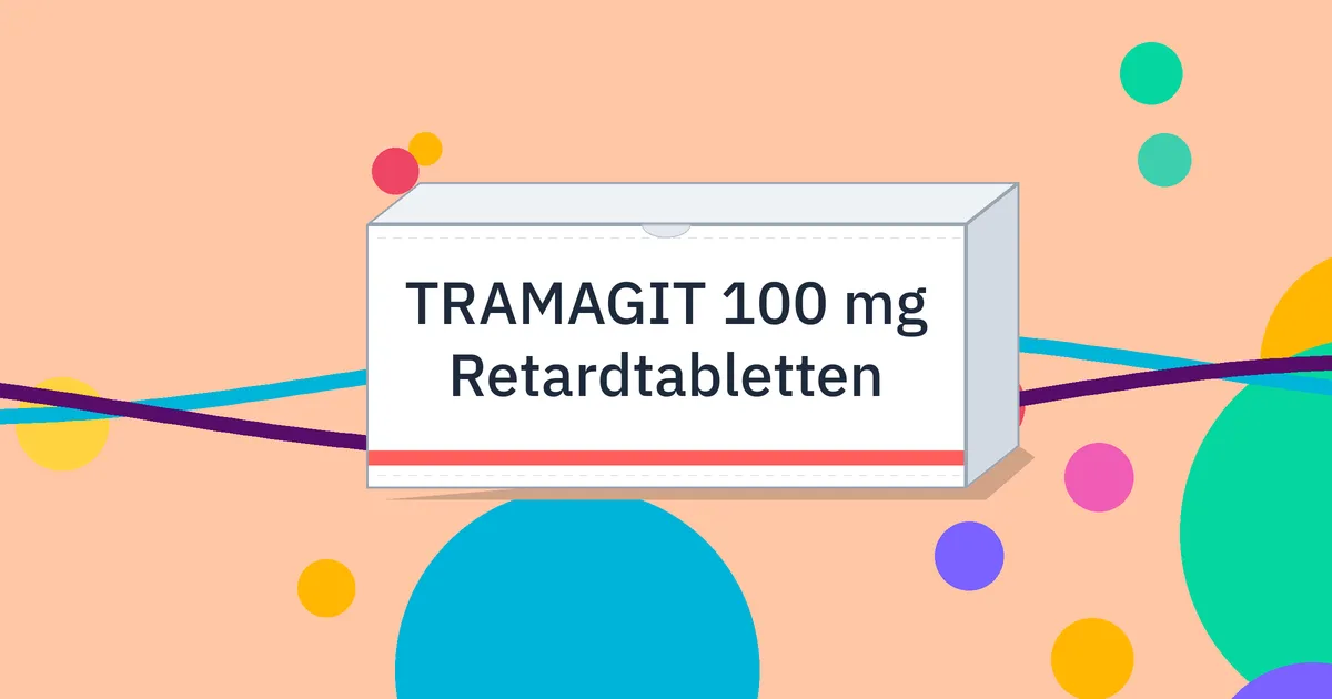 Symbolbild: Packung mit der Aufschrift TRAMAGIT 100 mg Retardtabletten (PZN 01309018) – Verfügbarkeit und Bezug in Apotheken in Frankfurt am Main