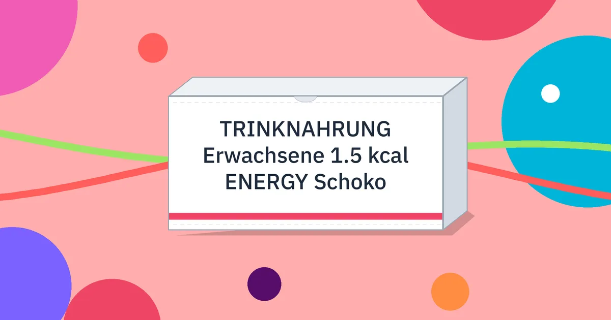 Symbolbild: Packung mit der Aufschrift TRINKNAHRUNG Erwachsene 1.5 kcal ENERGY Schoko (PZN 16917114) – Verfügbarkeit und Bezug in Apotheken in Frankfurt am Main