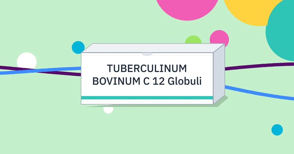 Symbolbild: Packung mit der Aufschrift TUBERCULINUM BOVINUM C 12 Globuli (PZN 00546176) – Verfügbarkeit und Bezug in Apotheken in Frankfurt am Main