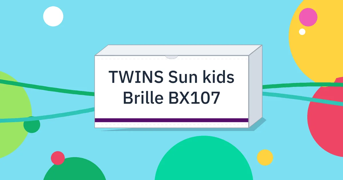 Symbolbild: Packung mit der Aufschrift TWINS Sun kids Brille BX107 (PZN 13344646) – Verfügbarkeit und Bezug in Apotheken in Frankfurt am Main