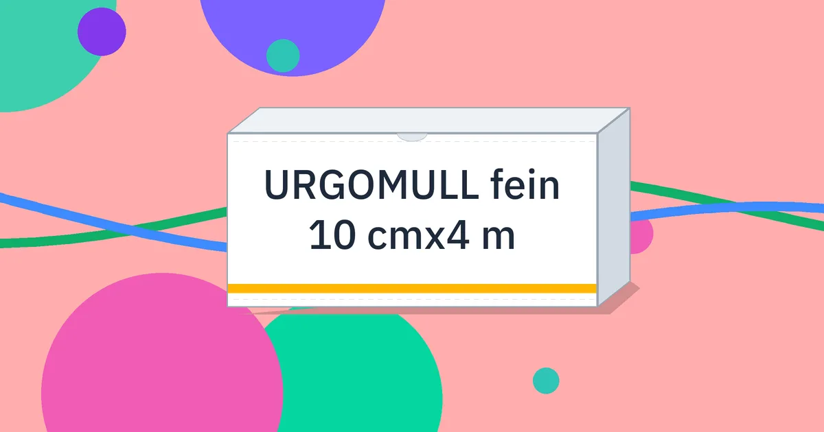 Symbolbild: Packung mit der Aufschrift URGOMULL fein 10 cmx4 m (PZN 07244076) – Verfügbarkeit und Bezug in Apotheken in Frankfurt am Main