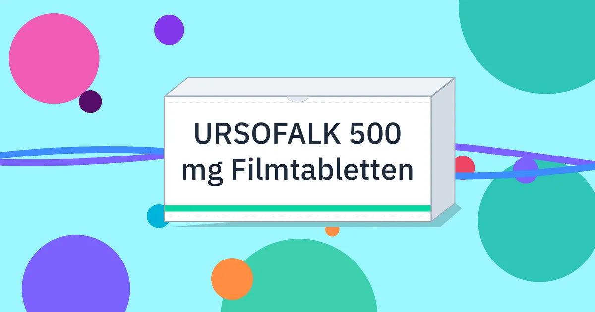 Symbolbild: Packung mit der Aufschrift URSOFALK 500 mg Filmtabletten (PZN 16783085) – Verfügbarkeit und Bezug in Apotheken in Frankfurt am Main