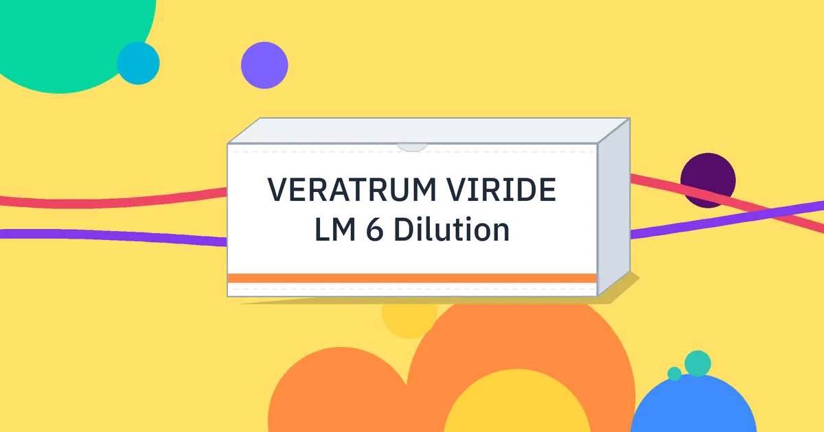 Symbolbild: Packung mit der Aufschrift VERATRUM VIRIDE LM 6 Dilution (PZN 02604251) – Verfügbarkeit und Bezug in Apotheken in Frankfurt am Main