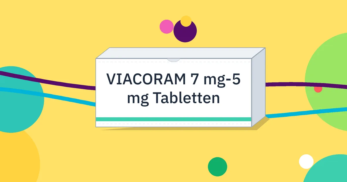 Symbolbild: Packung mit der Aufschrift VIACORAM 7 mg-5 mg Tabletten (PZN 19149093) – Verfügbarkeit und Bezug in Apotheken in Frankfurt am Main