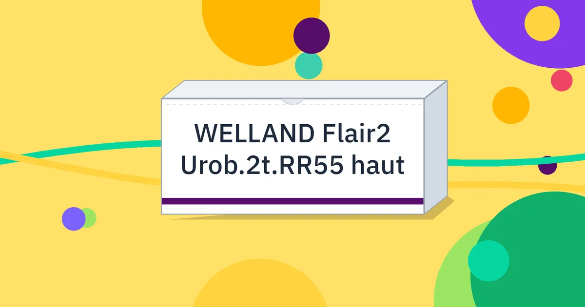 Symbolbild: Packung mit der Aufschrift WELLAND Flair2 Urob.2t.RR55 haut (PZN 06816062) – Verfügbarkeit und Bezug in Apotheken in Frankfurt am Main