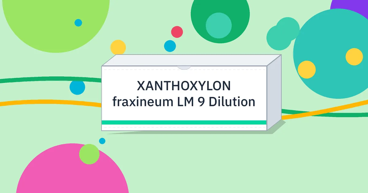Symbolbild: Packung mit der Aufschrift XANTHOXYLON fraxineum LM 9 Dilution (PZN 13784345) – Verfügbarkeit und Bezug in Apotheken in Frankfurt am Main