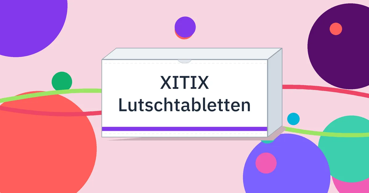 Symbolbild: Packung mit der Aufschrift XITIX Lutschtabletten (PZN 01137020) – Verfügbarkeit und Bezug in Apotheken in Frankfurt am Main