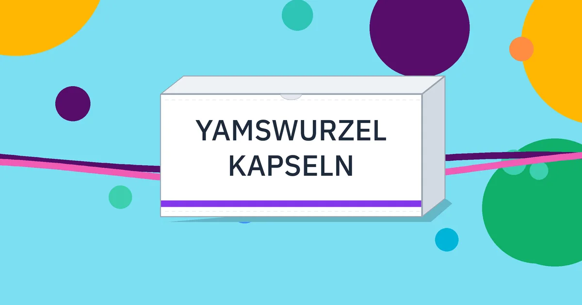 Symbolbild: Packung mit der Aufschrift YAMSWURZEL KAPSELN (PZN 02833336) – Verfügbarkeit und Bezug in Apotheken in Frankfurt am Main