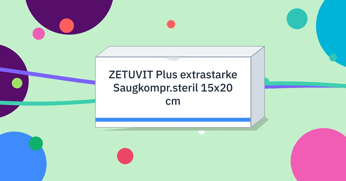Symbolbild: Packung mit der Aufschrift ZETUVIT Plus extrastarke Saugkompr.steril 15x20 cm (PZN 18709532) – Verfügbarkeit und Bezug in Apotheken in Frankfurt am Main