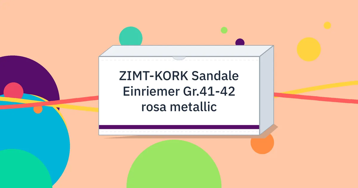 Symbolbild: Packung mit der Aufschrift ZIMT-KORK Sandale Einriemer Gr.41-42 rosa metallic (PZN 19265540) – Verfügbarkeit und Bezug in Apotheken in Frankfurt am Main