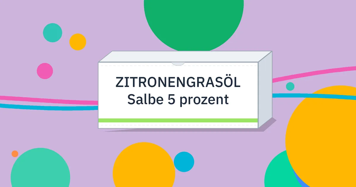 Symbolbild: Packung mit der Aufschrift ZITRONENGRASÖL Salbe 5 prozent (PZN 18180422) – Verfügbarkeit und Bezug in Apotheken in Frankfurt am Main
