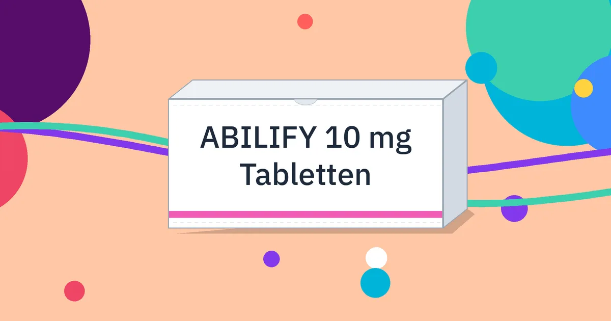 Symbolbild: Packung mit der Aufschrift ABILIFY 10 mg Tabletten (PZN 03712557) – Verfügbarkeit und Bezug in Apotheken in Frankfurt am Main