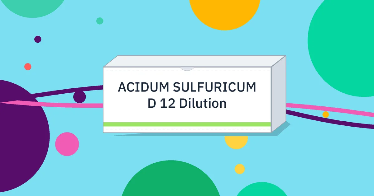 Symbolbild: Packung mit der Aufschrift ACIDUM SULFURICUM D 12 Dilution (PZN 02605598) – Verfügbarkeit und Bezug in Apotheken in Frankfurt am Main