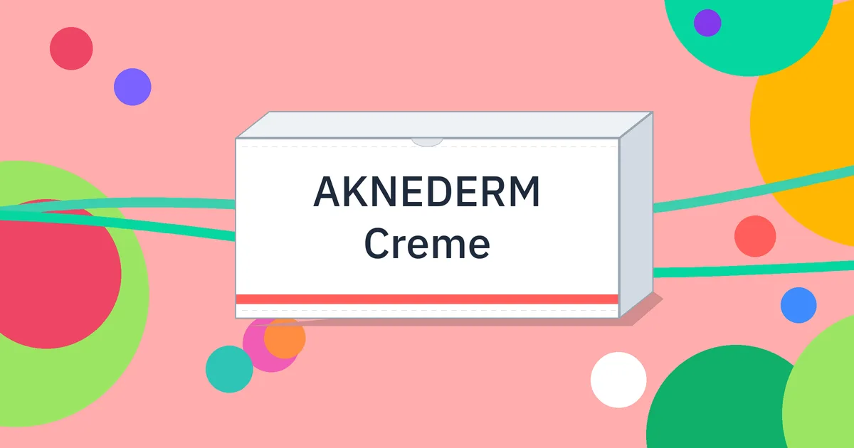 Symbolbild: Packung mit der Aufschrift AKNEDERM Creme (PZN 17212232) – Verfügbarkeit und Bezug in Apotheken in Frankfurt am Main