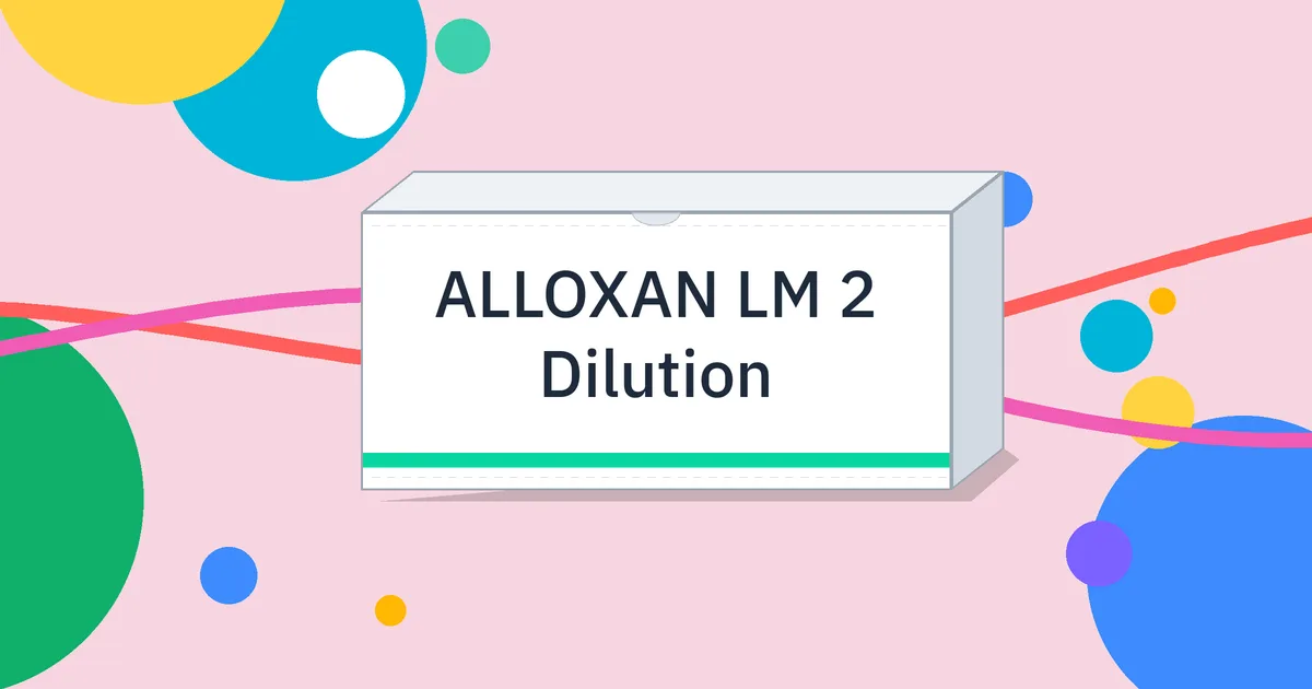 Symbolbild: Packung mit der Aufschrift ALLOXAN LM 2 Dilution (PZN 13311888) – Verfügbarkeit und Bezug in Apotheken in Frankfurt am Main