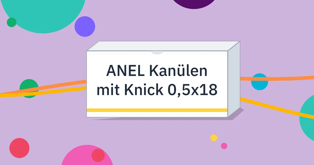 Symbolbild: Packung mit der Aufschrift ANEL Kanülen mit Knick 0,5x18 (PZN 00267677) – Verfügbarkeit und Bezug in Apotheken in Frankfurt am Main