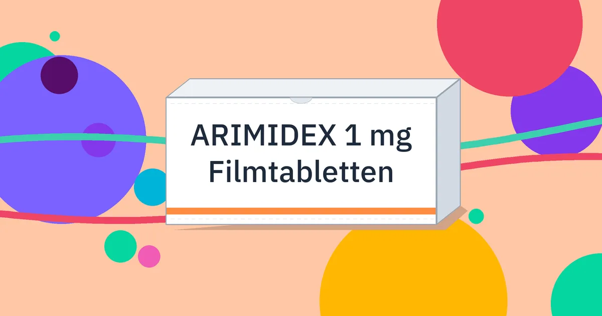 Symbolbild: Packung mit der Aufschrift ARIMIDEX 1 mg Filmtabletten (PZN 00564642) – Verfügbarkeit und Bezug in Apotheken in Frankfurt am Main