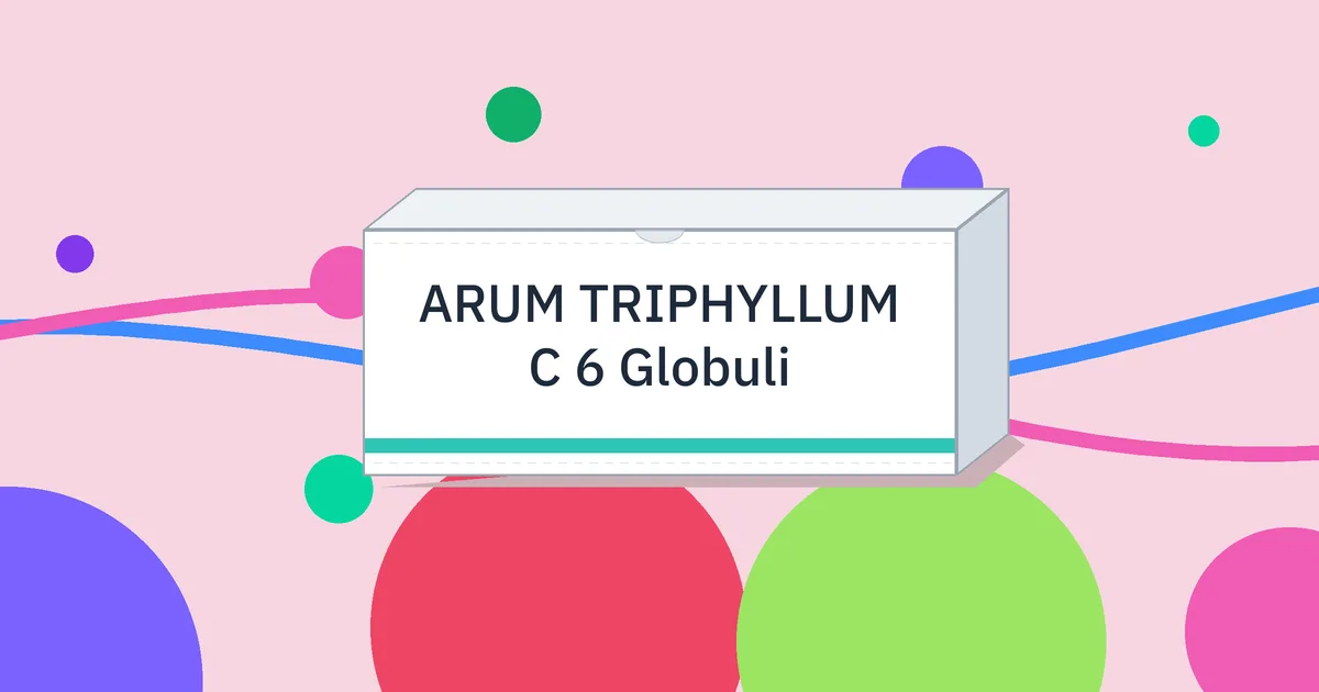 Symbolbild: Packung mit der Aufschrift ARUM TRIPHYLLUM C 6 Globuli (PZN 07160250) – Verfügbarkeit und Bezug in Apotheken in Frankfurt am Main