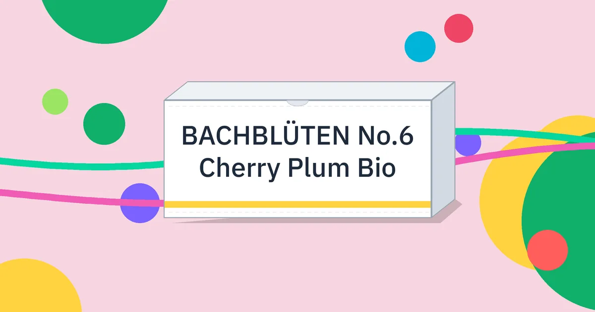Symbolbild: Packung mit der Aufschrift BACHBLÜTEN No.6 Cherry Plum Bio (PZN 10310517) – Verfügbarkeit und Bezug in Apotheken in Frankfurt am Main