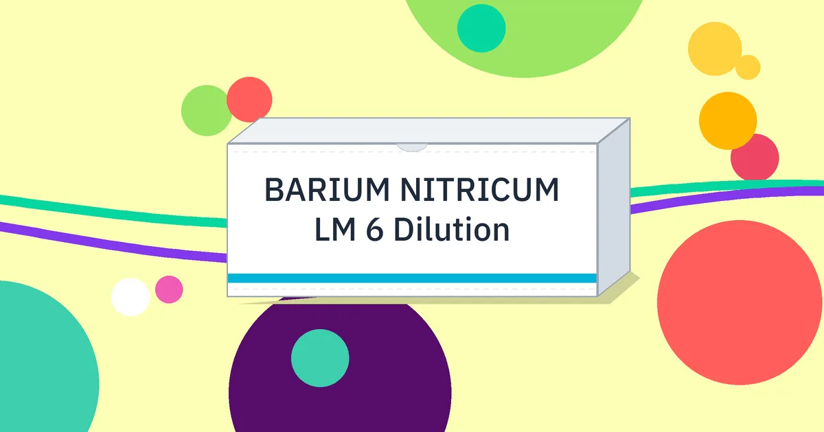 Symbolbild: Packung mit der Aufschrift BARIUM NITRICUM LM 6 Dilution (PZN 13377315) – Verfügbarkeit und Bezug in Apotheken in Frankfurt am Main