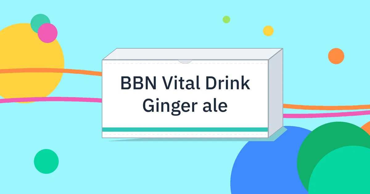 Symbolbild: Packung mit der Aufschrift BBN Vital Drink Ginger ale (PZN 16396141) – Verfügbarkeit und Bezug in Apotheken in Frankfurt am Main