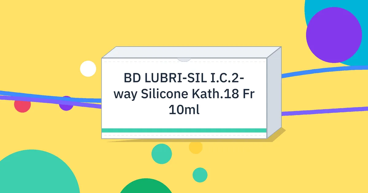 Symbolbild: Packung mit der Aufschrift BD LUBRI-SIL I.C.2-way Silicone Kath.18 Fr 10ml (PZN 20594579) – Verfügbarkeit und Bezug in Apotheken in Frankfurt am Main